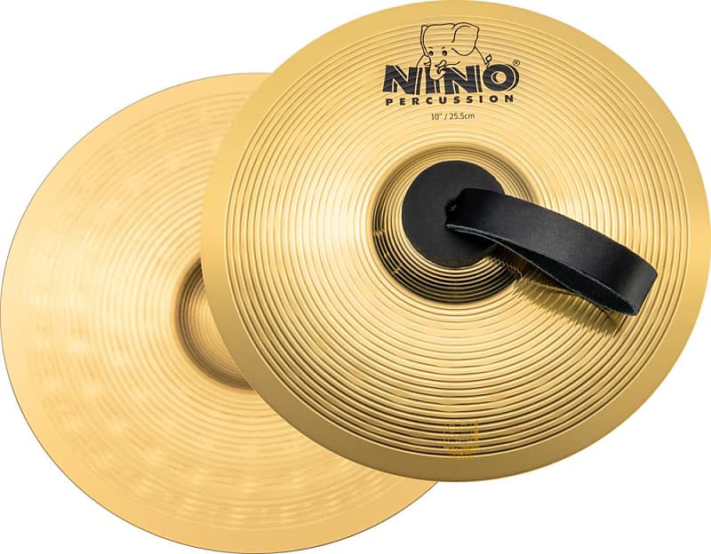 Nino 10-inch Cymbal Pair - Brass | Reverb