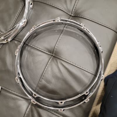 Yamaha Oak Custom 10 Hole Snare Drum Hoops - Chrome | Reverb