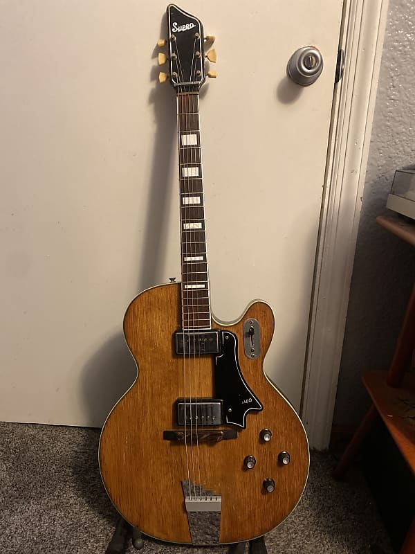 1961 Supro Coronado 1580A - Natural | Reverb