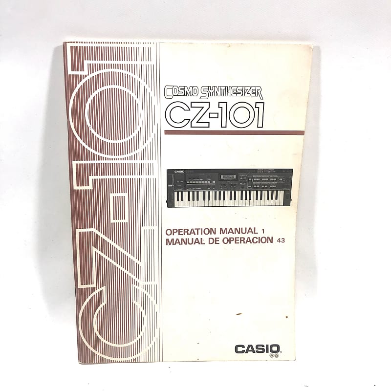 CASIO CZ101 OPERATION MANUAL user synthesizer book keyboard | Reverb