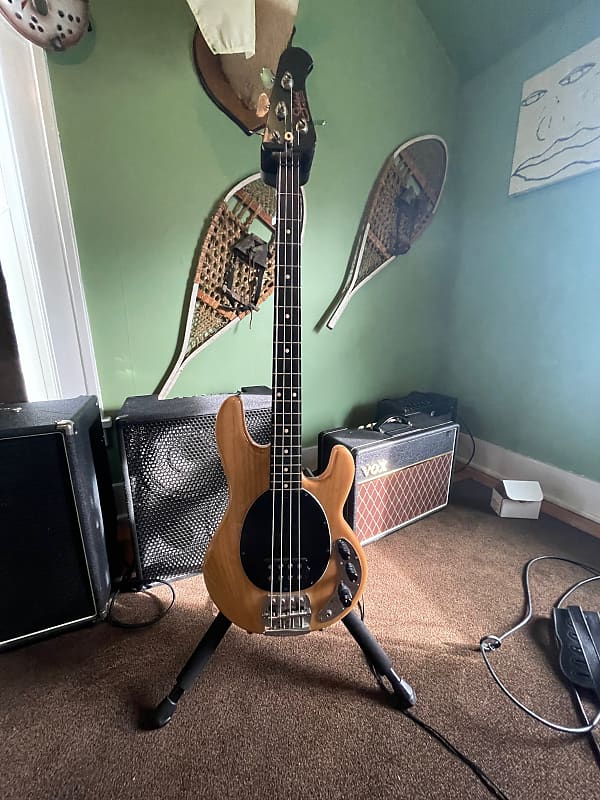 Music Man Sting Ray Bass w/ Status Graphite Neck 1993 Natural | Reverb