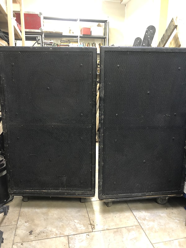 EAW SB850F Dual 18" Subwoofer Speaker Cabinets, Pair 2 | Reverb