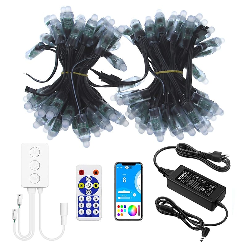 100Pcs Ws2811 Addressable Rgb Led Pixels Light 5V Black Wire | Reverb