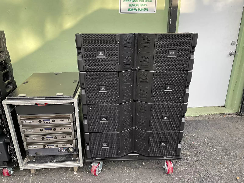 (4) JBL VTX-V20 LINE ARRAY W/ TRANSPORT CART AND CROWN AMP | Reverb