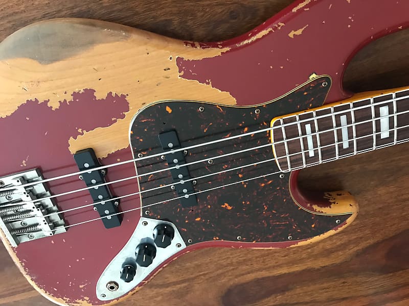 BUZZ Jazz Bass Heavy Relic with Fender CS Pickups PRICE DROP | Reverb