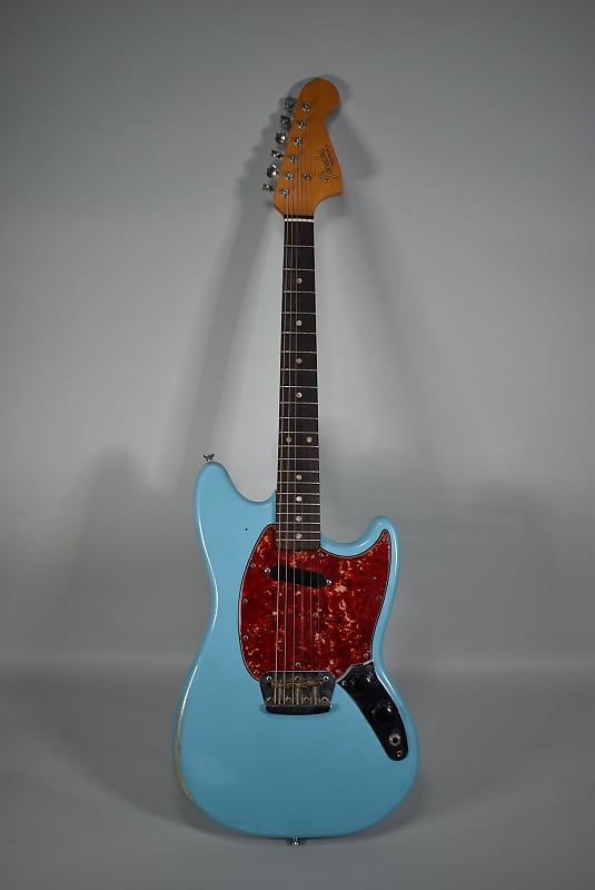 1966 Fender Musicmaster II 70s Parts Blue Finish Electric | Reverb