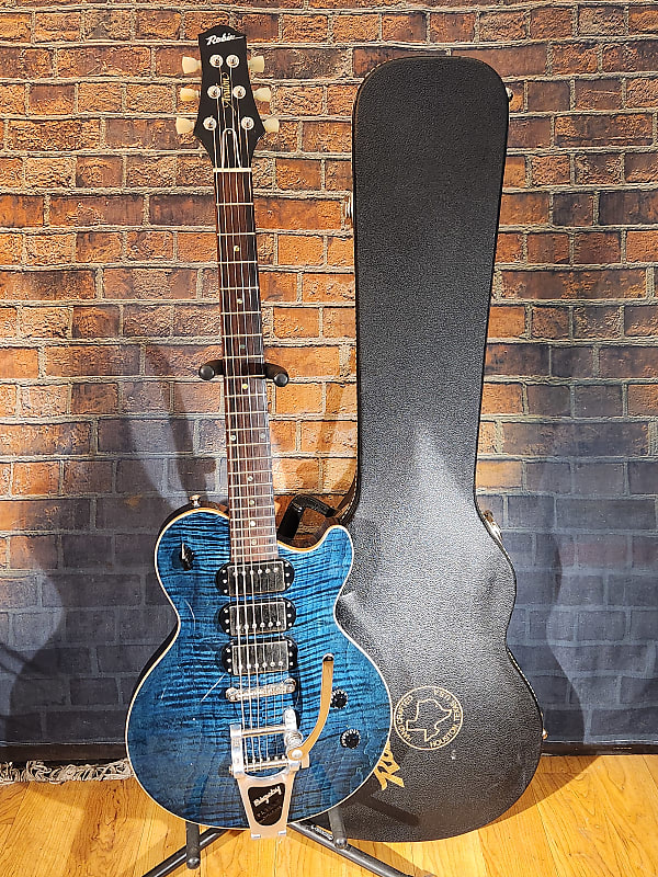 Robin Avalon Custom Flamed Dark Blue w/ OHSC | Reverb