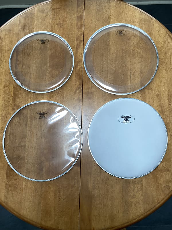 Set of 4 Billy Blast Drumheads: 12 & 14 inch Drum Heads + 14 | Reverb