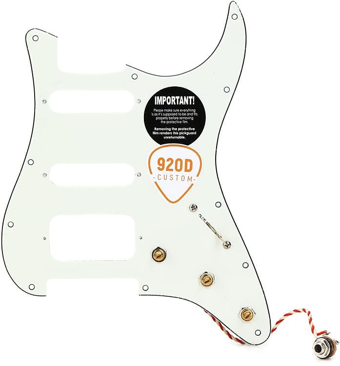 920D Custom Stratocaster HSS Prewired Pickguard - Parchment | Reverb