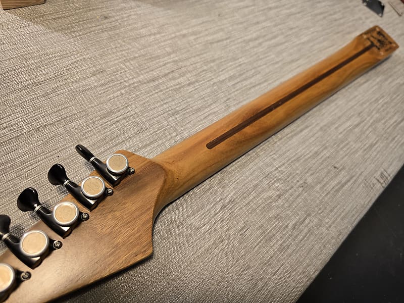 Warmoth Guitar neck - Quarter sawn Canary w/ Gotoh tuners | Reverb