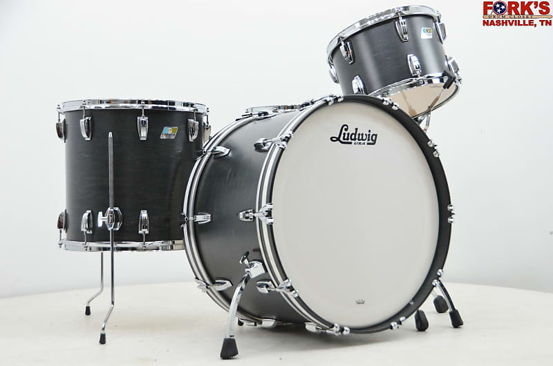 Ludwig Legacy 4pc Drum Kit - "Satin Charcoal" | Reverb