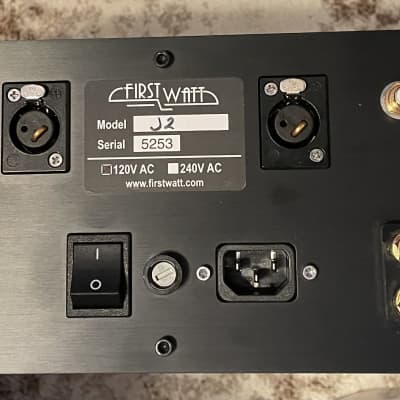 First Watt J2 2021 - Silver face- plated black chassis | Reverb