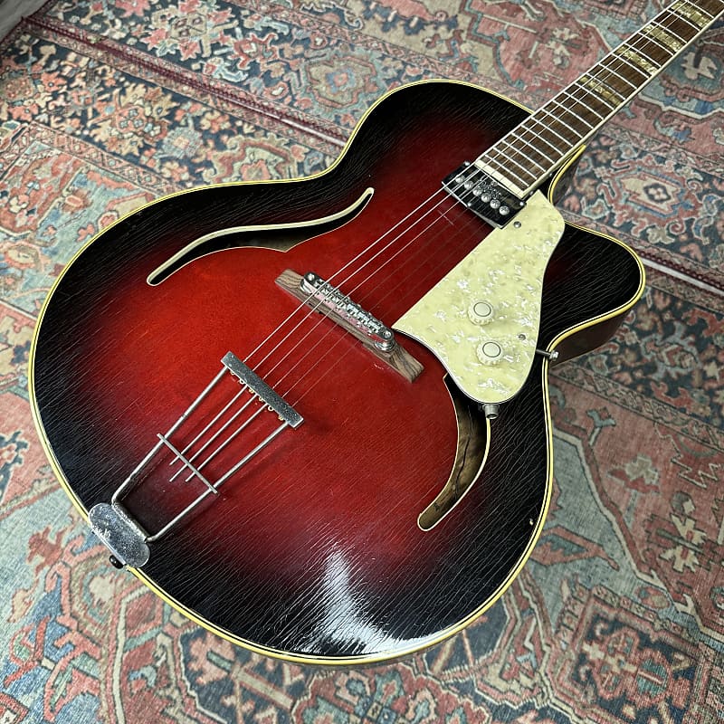 Hofner Jazzica Custom *Project* 1950s - Red Burst | Reverb