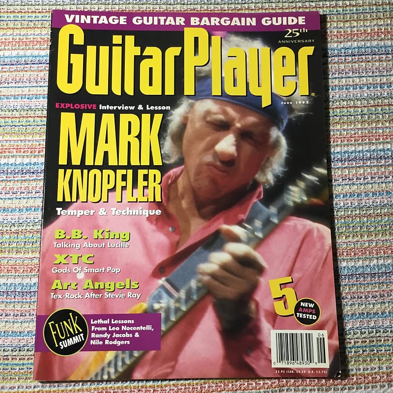 Guitar Player Magazine Back Issue June 1992: Mark Knopfler | Reverb