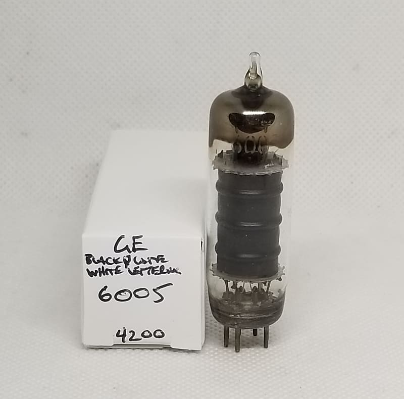 GE Black Plate 6005 NOS 6AQ5 EL90 6005 6095 | Reverb