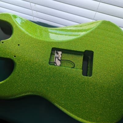 Warmoth Light Weight Stratocaster Body in Goblin Flake | Reverb
