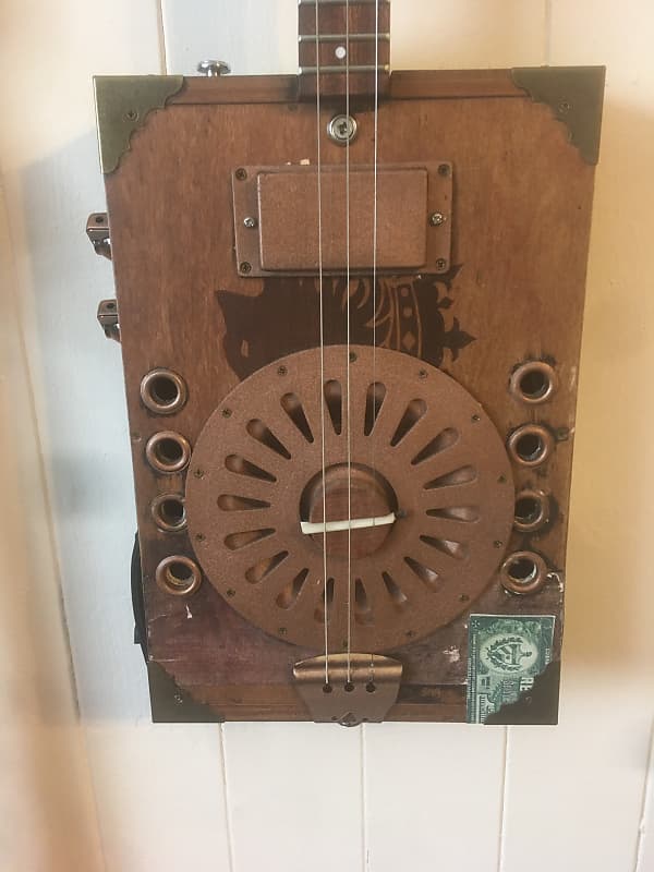 The English Guitar Company Resonator Cigar Box Guitar - | Reverb UK