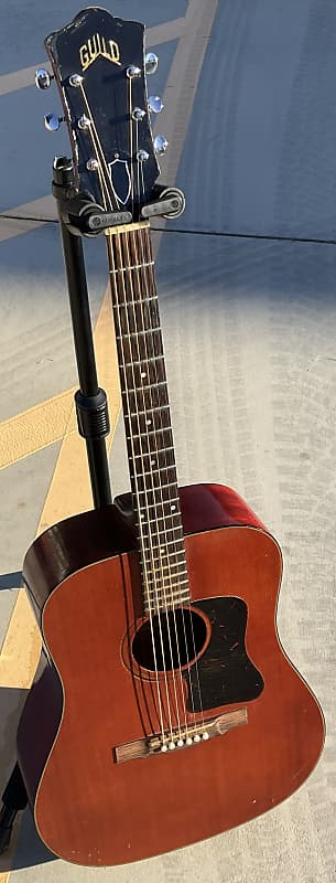 Guild D-25 1968 Mahogany Brown Hoboken USA | Reverb