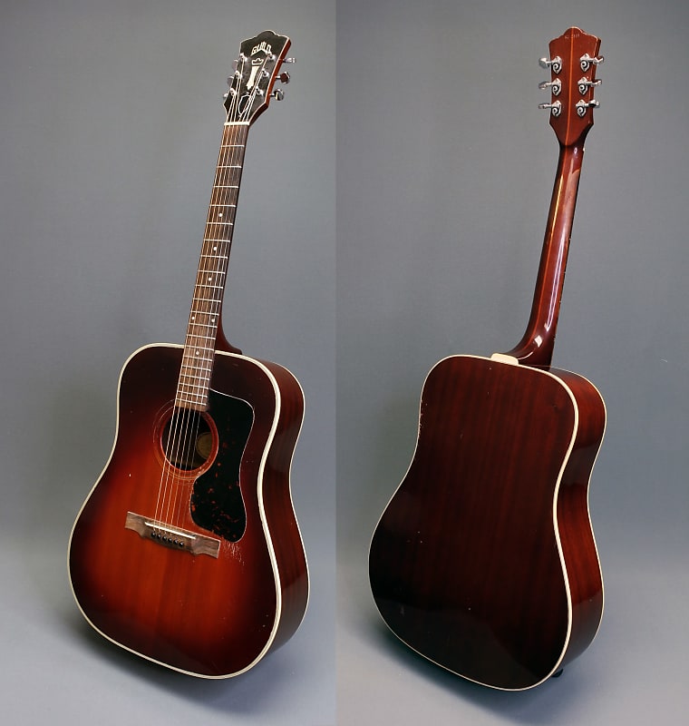 Vintage 1968 Guild D40 Acoustic Guitar - SUNBURST! HOBOKEN! | Reverb