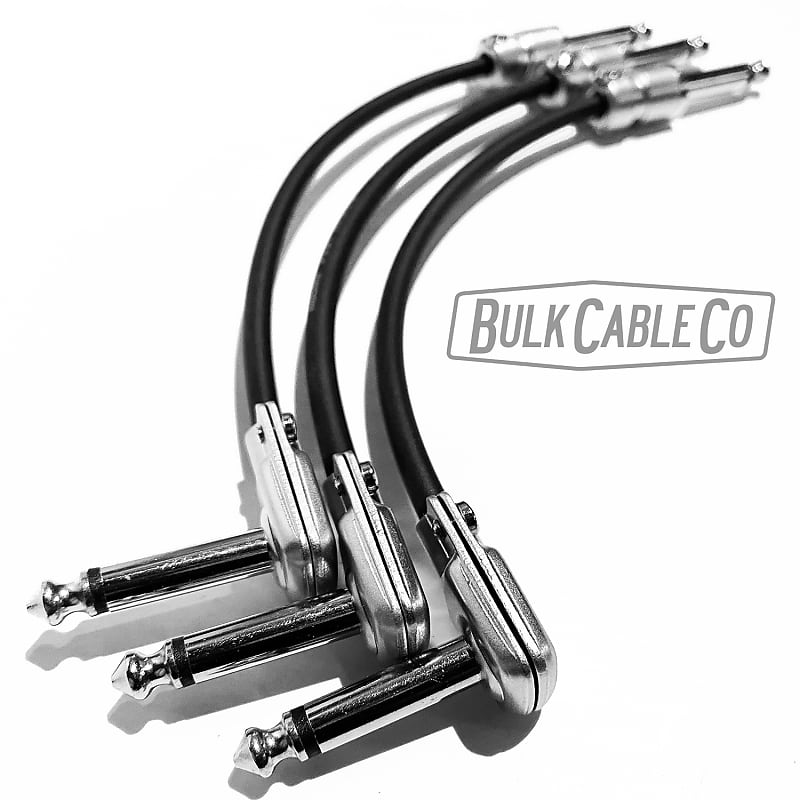 3 Pack - 12" Mogami 2319 Patch Cable - SquarePlug SP500 / | Reverb