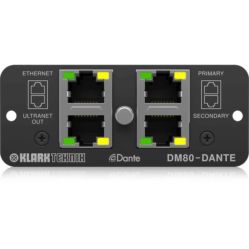 Klark Teknik DM80-DANTE Dante Expansion Module with 16 x 32 | Reverb