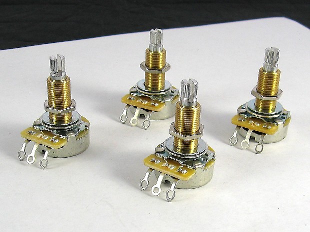 CTS 300K Linear 500K Audio Long Shaft Pots Set of 4 | Reverb