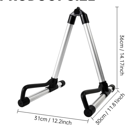 Guitar Rack Flexzion Guitar Stand Folding Adjustable A-Frame Floor ...