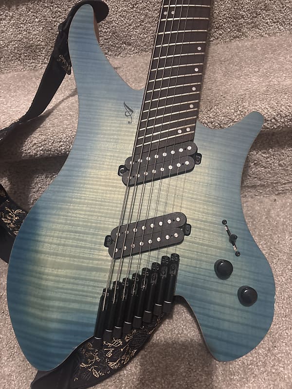 Agile Geodesic 8 String - Green Blue Burst | Reverb