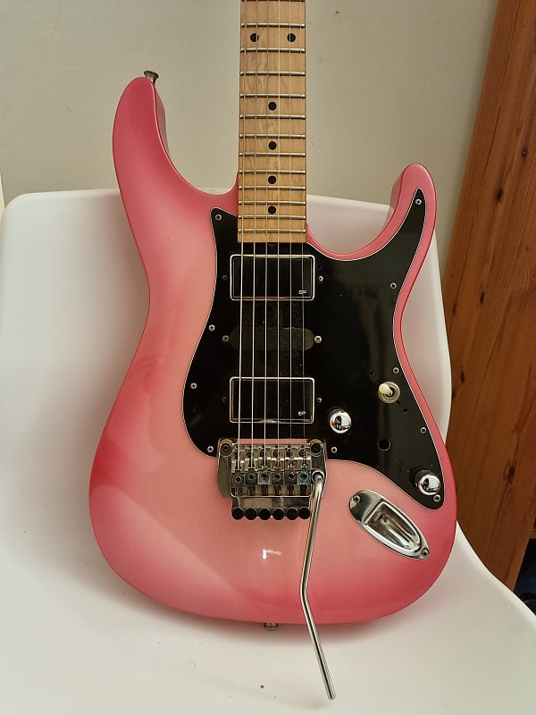 ESP M1 Deluxe 1987 - Pink sunburst | Reverb