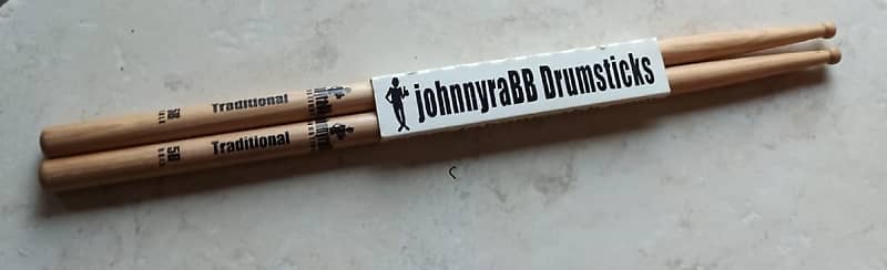 Johnny Rabb 5B ball - drumsticks traditional, 100% hickory | Reverb