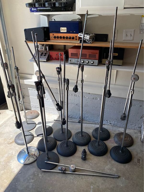 Vintage Atlas Pro Audio microphone stand lot | Reverb