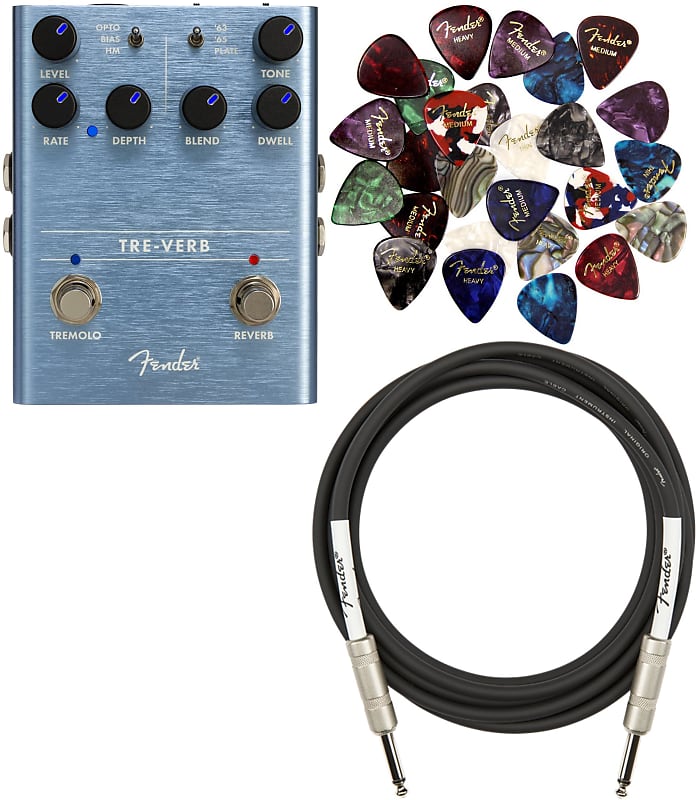 Fender Tre-Verb Digital Reverb-Tremolo Pedal w/ Instrument | Reverb
