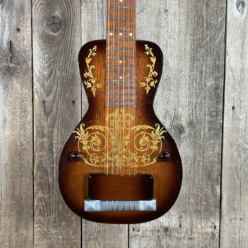 Oahu Deluxe Lap Steel Kay made 1940s - Sunburst | Reverb