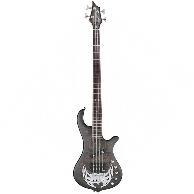 Traben Array Attack 4 4-string Electric Bass - Black Burl | Reverb