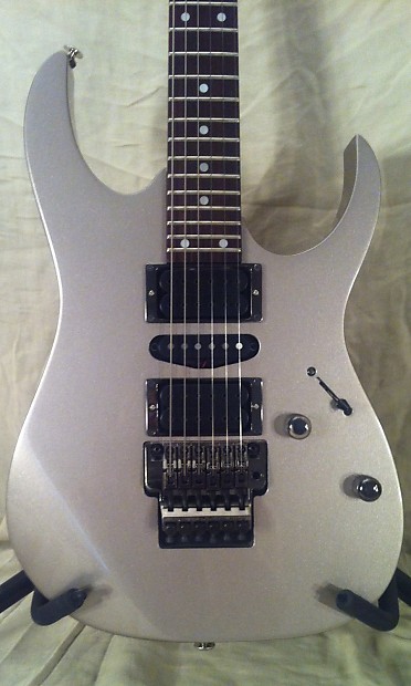 Ibanez RG 570 1999 Silver MIJ FujiGen Super Wizard Neck | Reverb