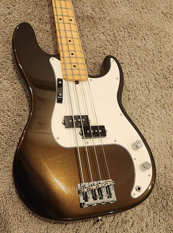 2023 Fender American Precision Bass - Texas Tea | Reverb