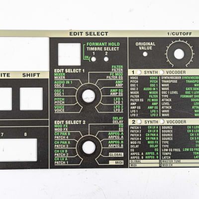 Genuine Korg MicroKorg Front Panel Face Plate Replacement - | Reverb