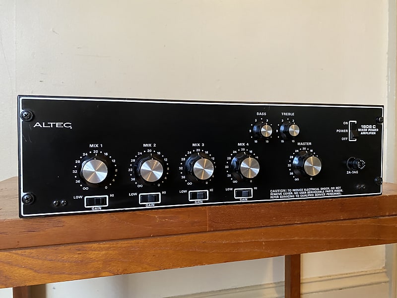 Vintage Altec 1606C Mixer Power Amplifier. Three 1588B Mic | Reverb