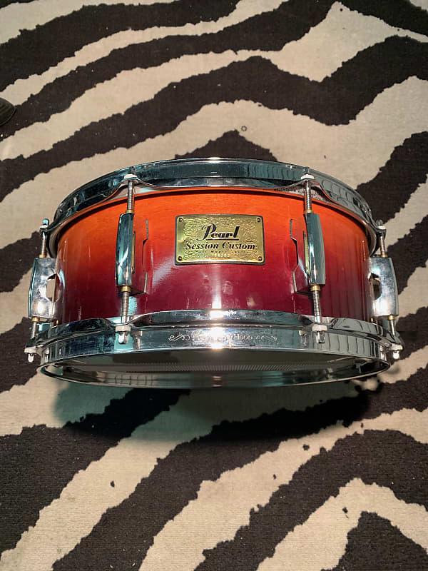 pearl session custom snare 14" Rootbeer Fade | Reverb