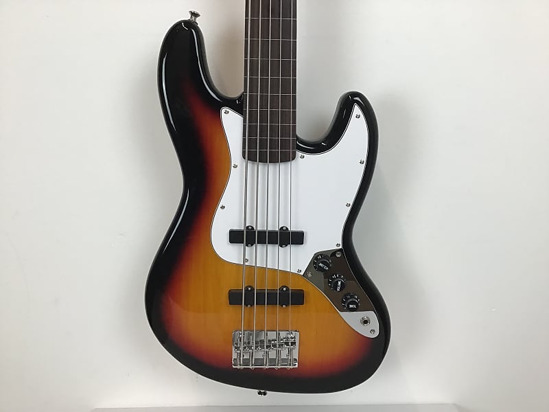 Used SX 5 STRING FRETLESS Bass Guitars Sunburst | Reverb