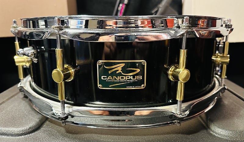 Canopus 14x5 Maple Snare Drum with CIM-20 muffler | Reverb