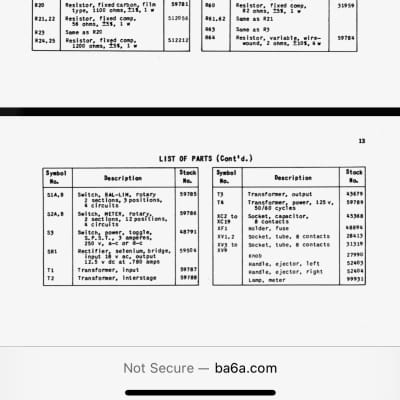 RCA BA6A Input Transformer & Reactors | Reverb