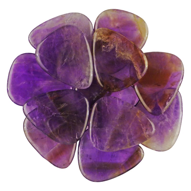 Amethyst Stone Guitar Or Bass Pick - Specialty Handmade | Reverb