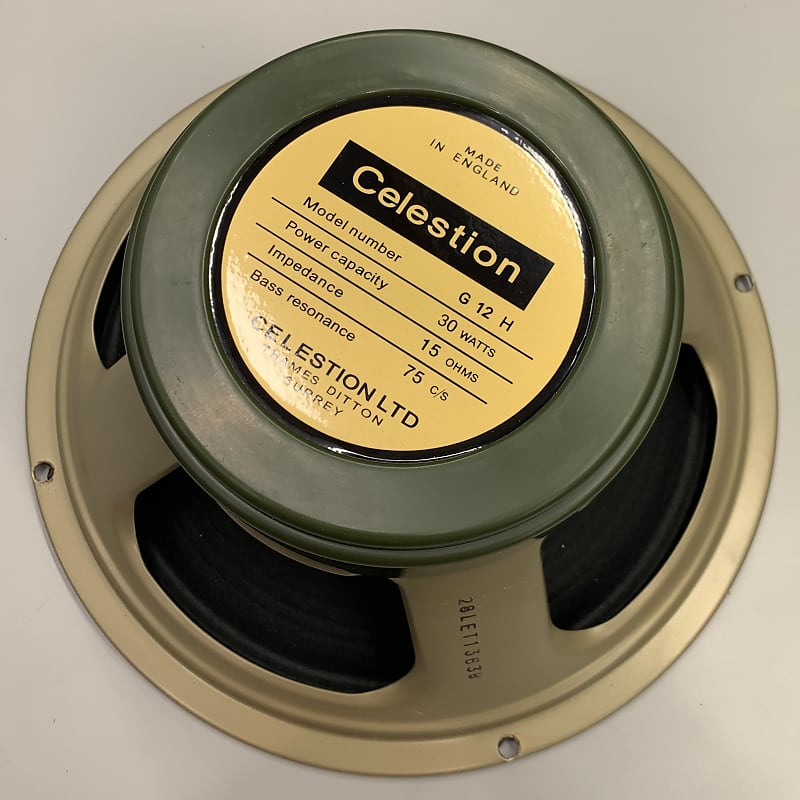 Celestion Heritage T1363 G12H 15ohm 30W 75Hz Greenback | Reverb