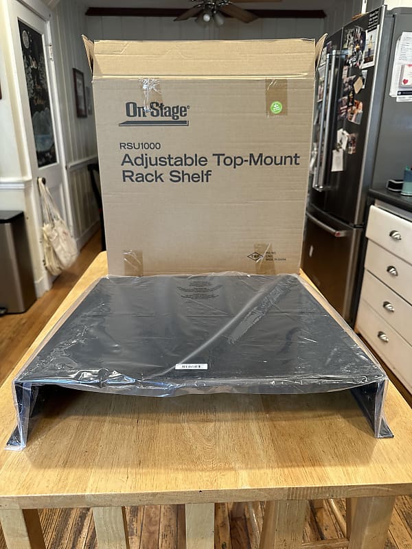 On-Stage Adjustable Top Mount Rack Shelf 2020s - Black | Reverb