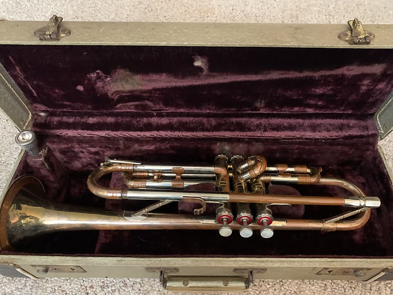 1956 Getzen Super Deluxe Tone Balanced Trumpet | Reverb