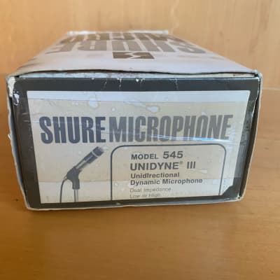 Shure Model 545 Unidyne III Rare Vintage Dynamic Microphone | Reverb