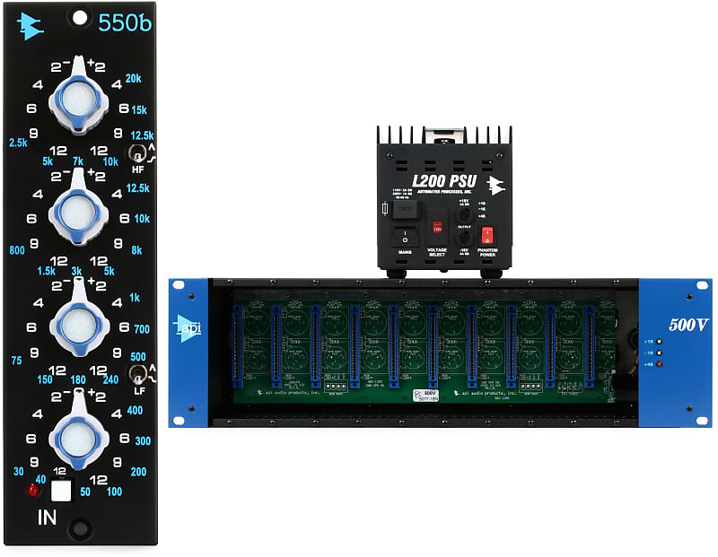 API 550b 500 Series 4-band Equalizer Bundle with API 500V | Reverb