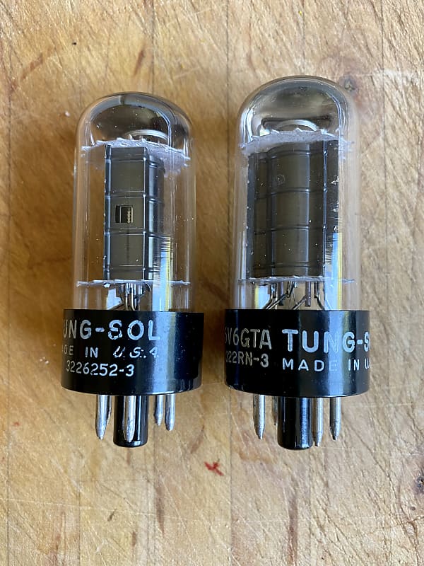 1960’s Tung-Sol 6V6GT Matched Pair Power Tubes, U.S.A. Made, | Reverb