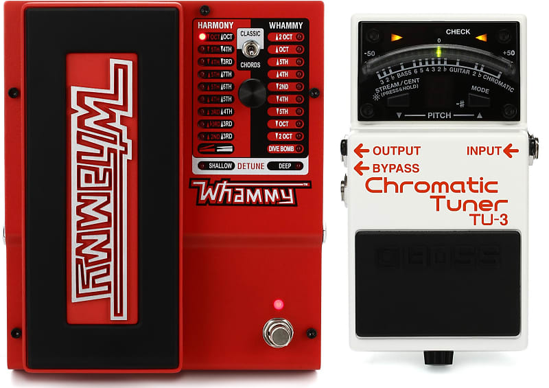 Boss TU-3 Chromatic Tuner Pedal with Bypass + DigiTech Whammy | Reverb
